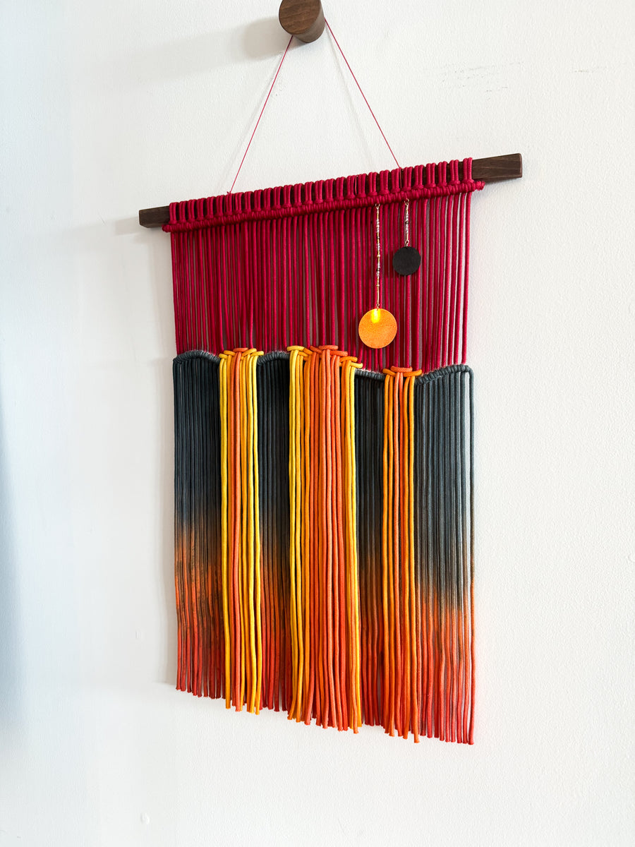 'Phoenix' Sky Macrame Wall Hanging Inspired by Nature- Colorful and ...
