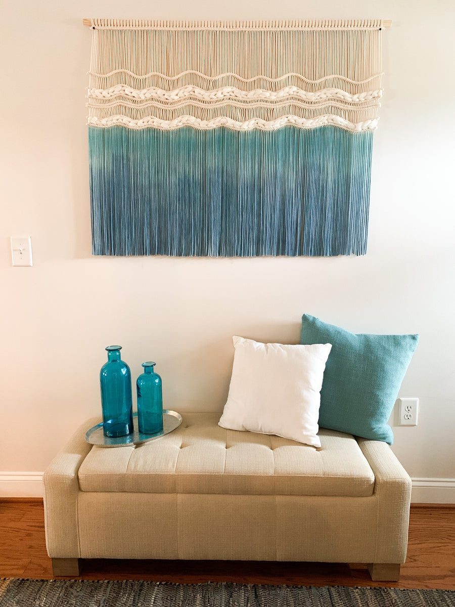 'Waves' Oceanic Macrame Wall Hanging Inspired by the Ocean and Nature ...