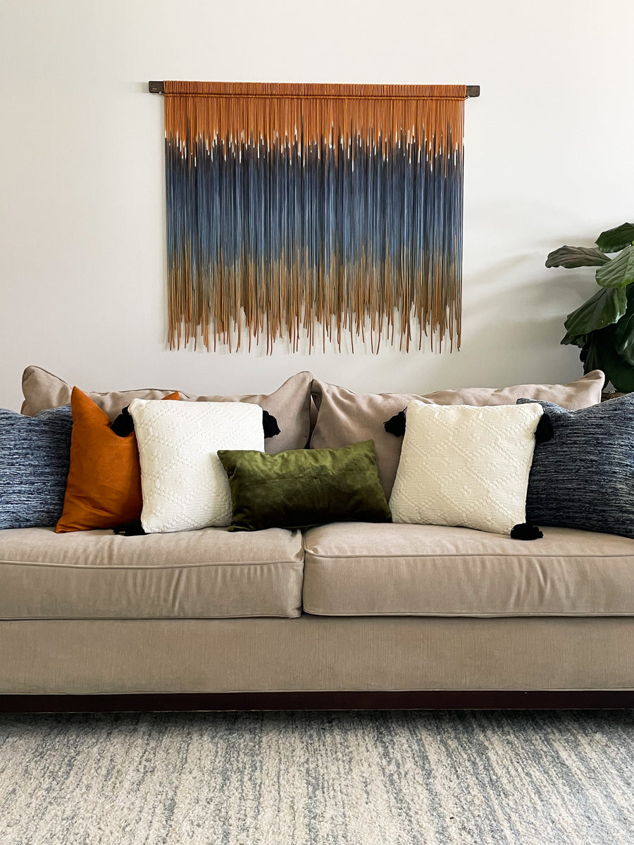 'Rainfall' Sky Wall Hanging Inspired by Nature - By Thread and Thyme