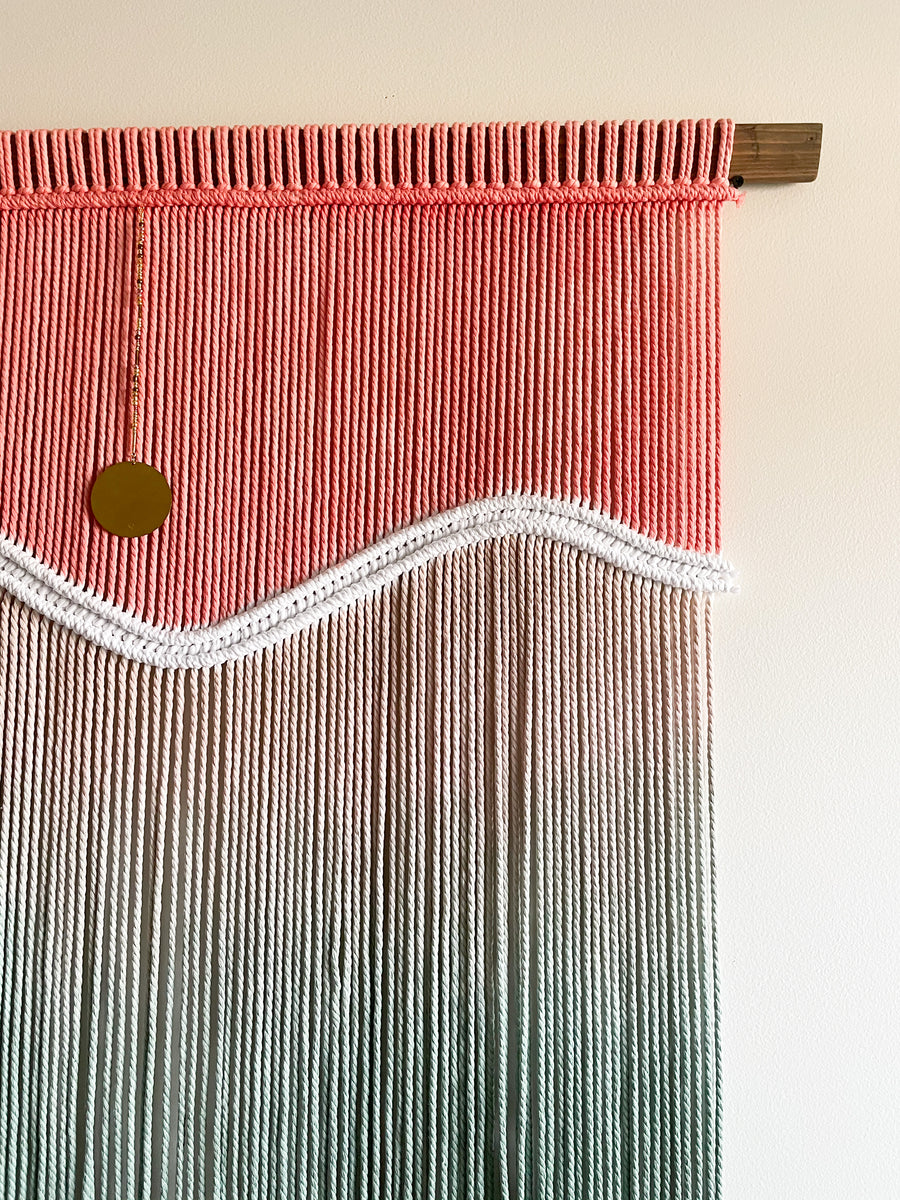 'Sunset' Large Mountain Sky Tapestry – Thread and Thyme