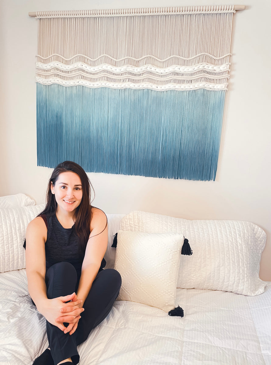 'Waves' Oceanic Macrame Wall Hanging Inspired by the Ocean and Nature ...